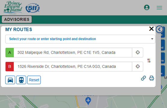 Prince Edward Island All Counties Traffic | Prince Edward Island 511